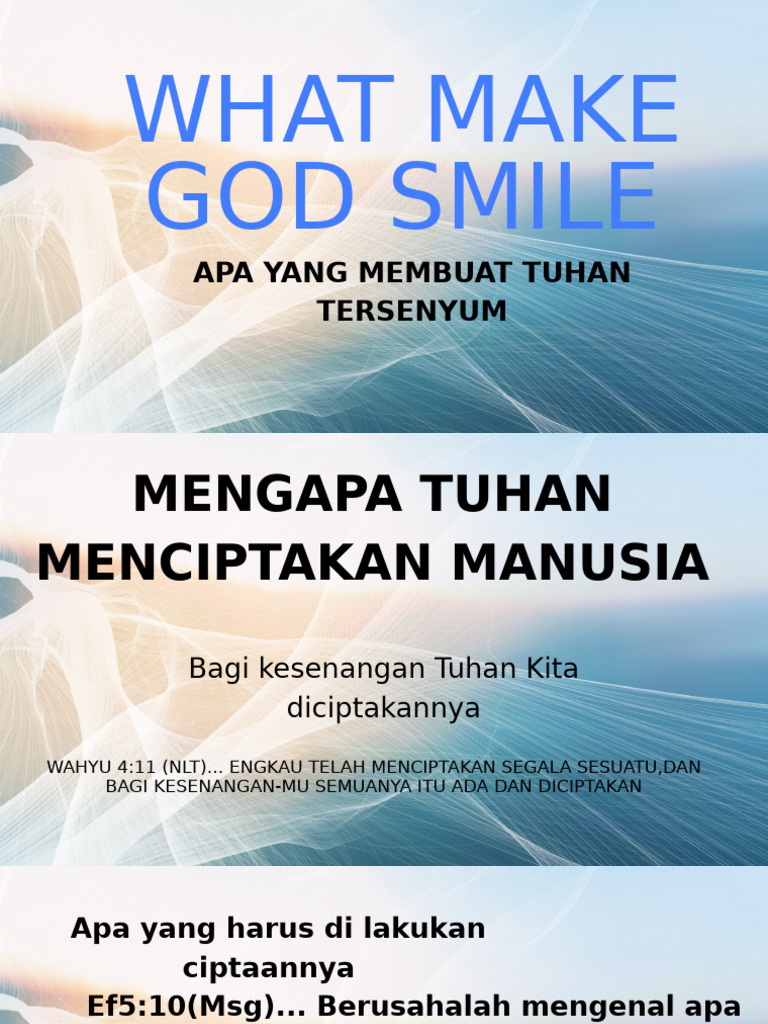 What Make God Smile | PDF | Agama & Spiritualitas