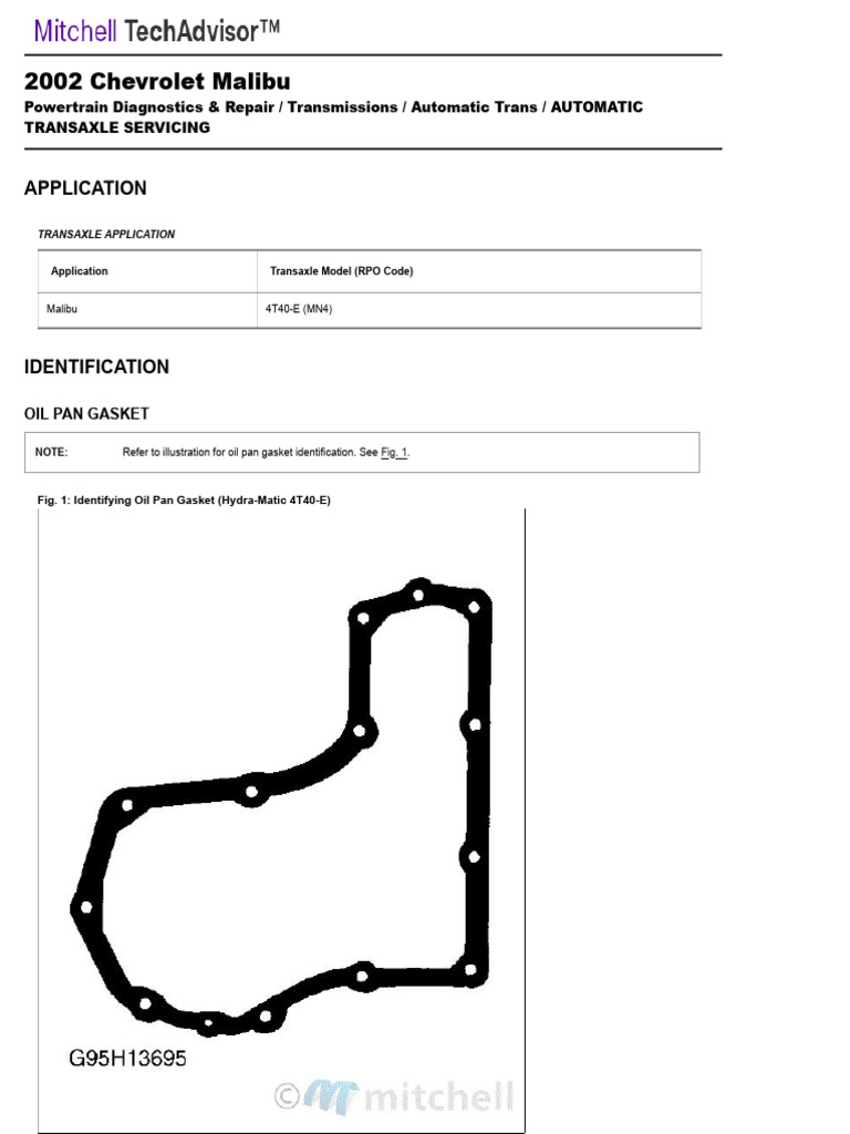 Automatic Transaxle Servicing | PDF | Automatic Transmission | Pipe ...