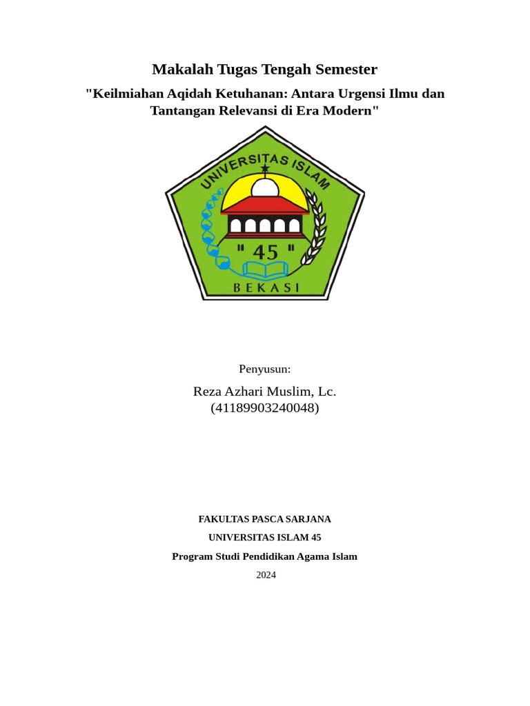 Makalah Review Debat (UTS) | PDF | Agama & Spiritualitas