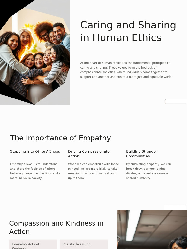 Caring and Sharing in Ethics | PDF | Compassion | Empathy