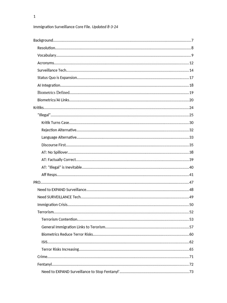 Core Surveillance Files Aug 24 2024 | PDF | Biometrics | Surveillance
