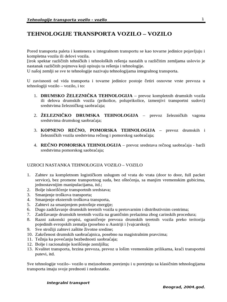 Tehnologije Vozilo-Vozilo | PDF