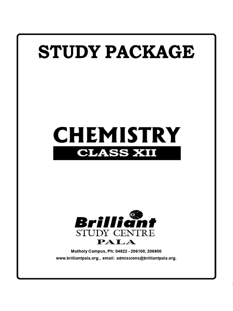 Chemistry (Study Package - XII) | PDF | Osmosis | Mass Concentration ...