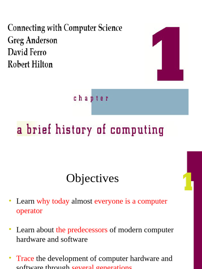 01-Chapter01-A Brief History of Computing | PDF | Programming ... 01-Chapter01-A Brief History of Computing | PDF | Programming ...