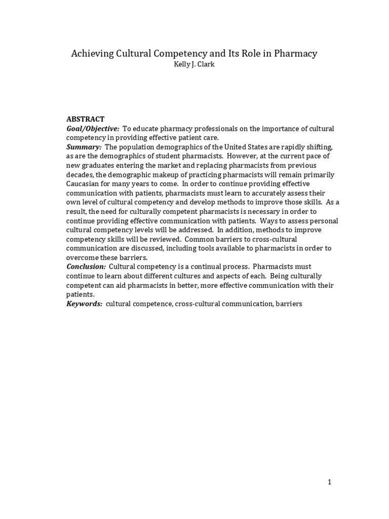 Cultural Competency Extra Reading | PDF | Nonverbal Communication ...