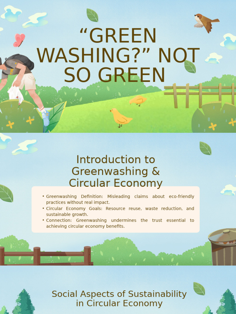 Understanding Greenwashing & Circular Economy | PDF