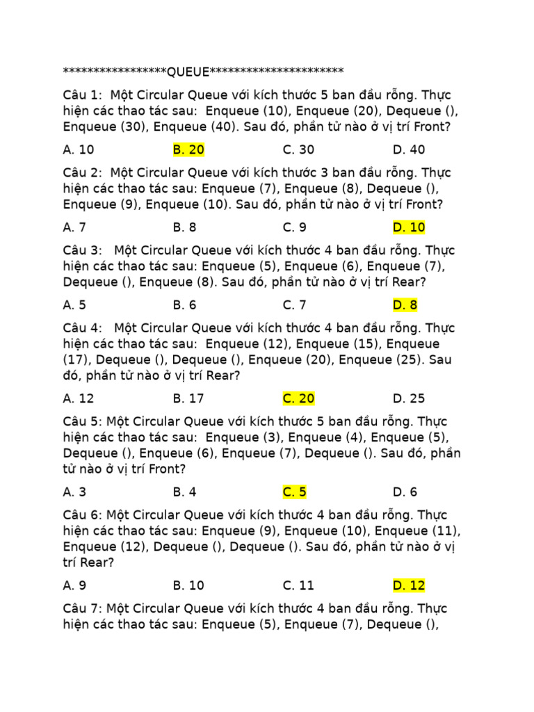 On Thi Trac Nghiem Gui Cho SV Tham Khao KHÔNG KEY PHAN 1 | PDF