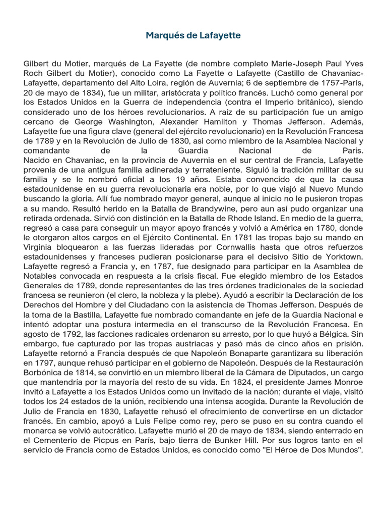 Consigna 3 | PDF | Gilbert Du Motier | Maximilien Robespierre