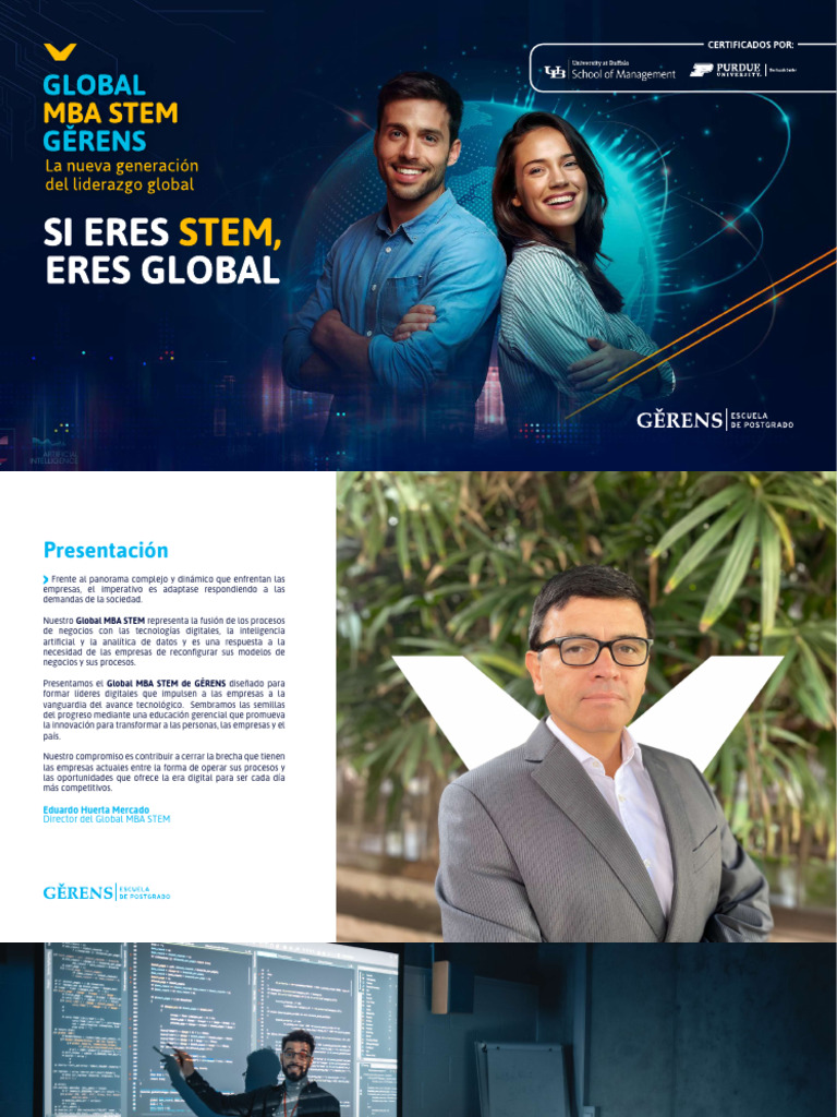 Folleto Mba Stem 2025 Comprimido | PDF | Máster en Administración de Empresas | Business