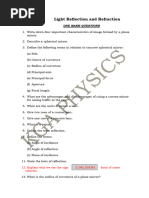 Class 10 Science Light PYQs | PDF