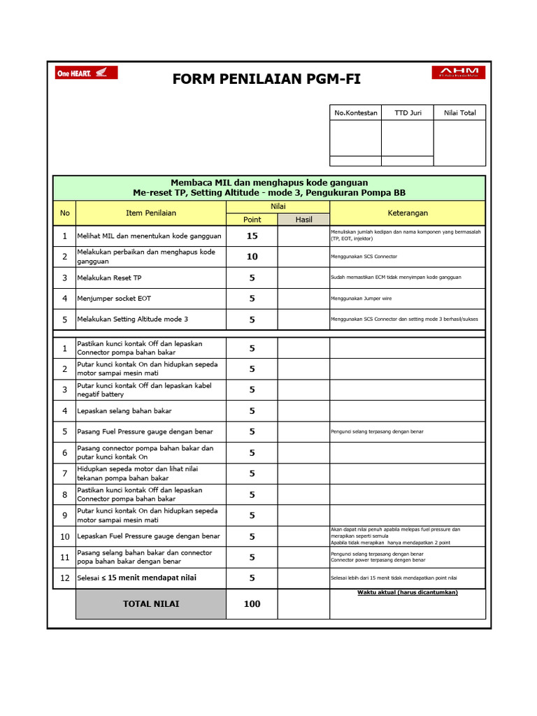 2b. Form Nilai Pgm-Fi | PDF