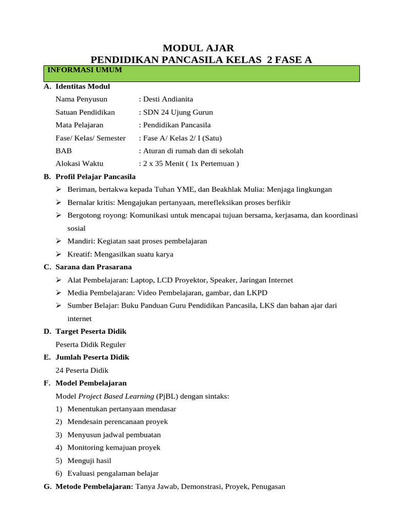 Modul Ajar | PDF | Karier & Perkembangan