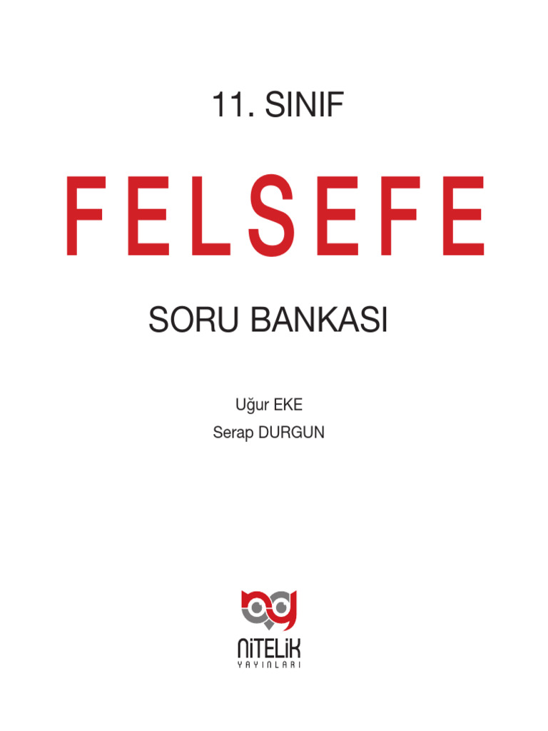 Sınıf Felsefe Soru Kitabı - Decrypted | PDF