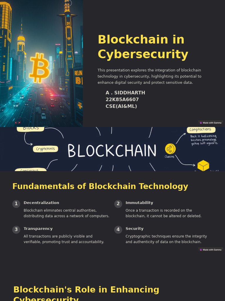 Blockchain's Impact on Cybersecurity | PDF | Security | Computer Security