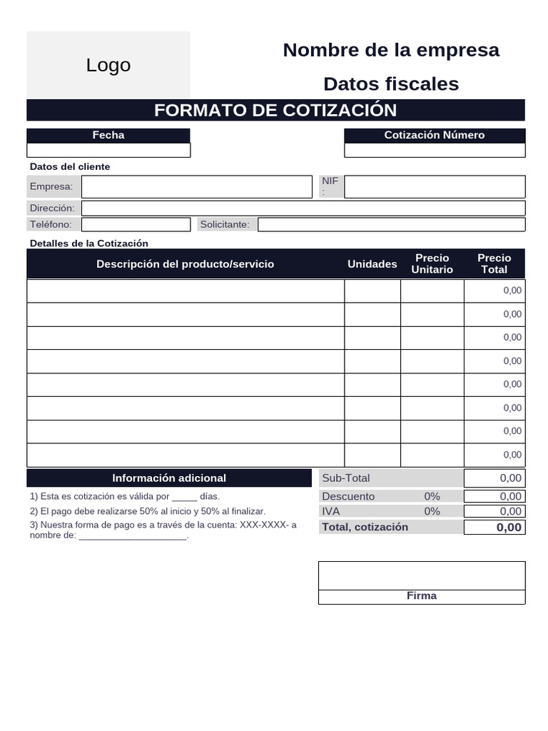 Formato de Cotizacion Word | PDF