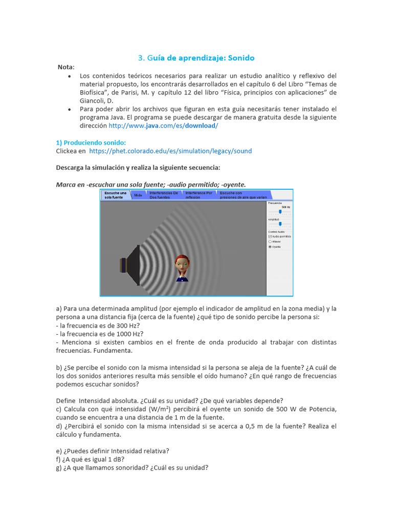 3 Actividad - Sonido | PDF | Sonido | Escuchando