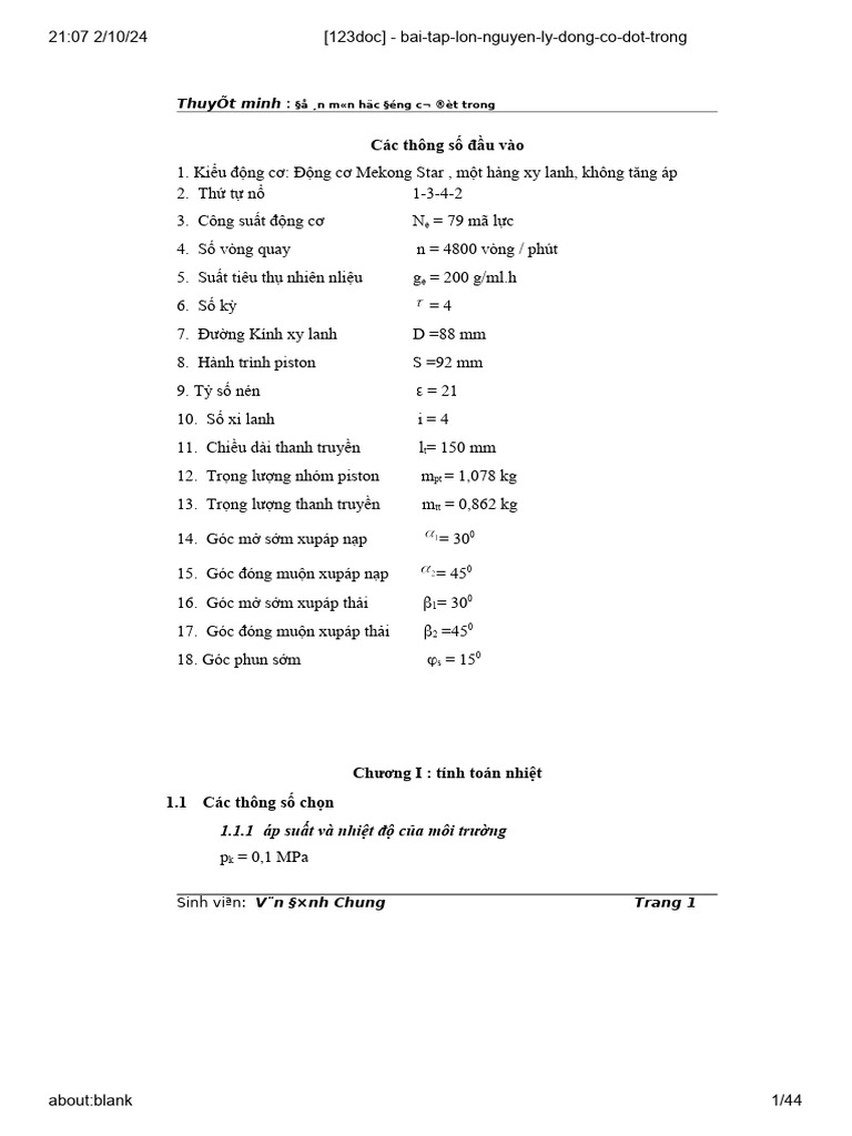 (123doc) Bai Tap Lon Nguyen Ly Dong Co Dot Trong | PDF