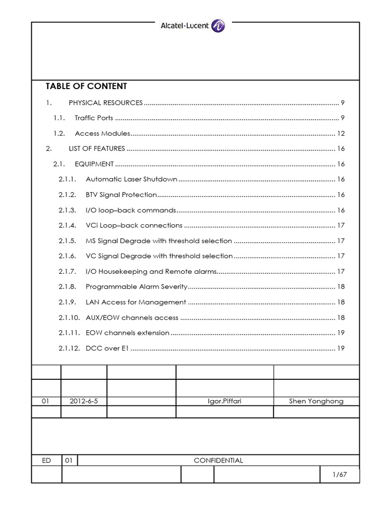 Alcatel-Lucent Release Note Overview | PDF | Telecommunications | Computer Engineering