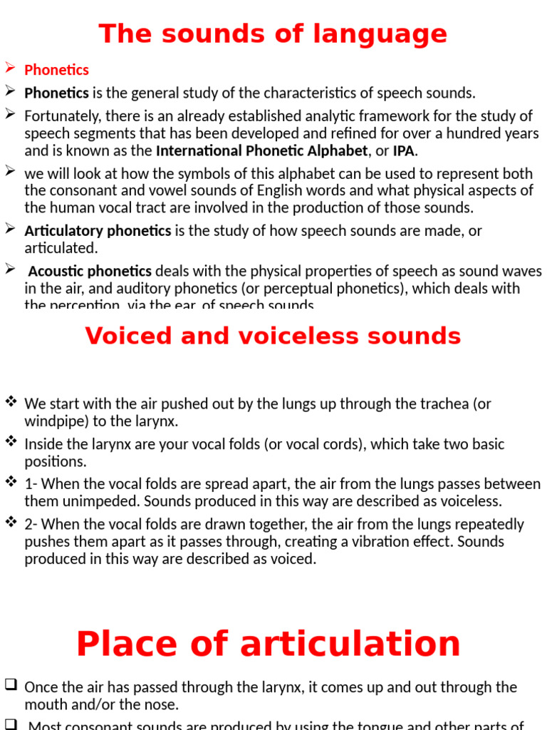 Understanding Phonetics and Speech Sounds | PDF