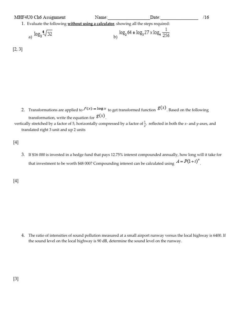 Advanced Math Assignment | PDF
