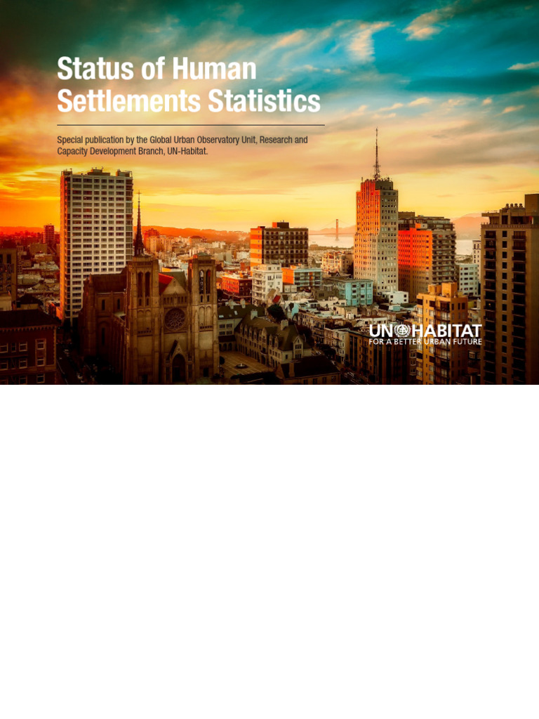 Human Settlements Statistics Report | PDF | Disaster Risk Reduction ...