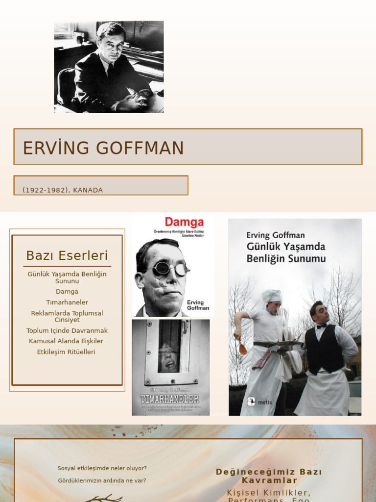 Goffman Günlük Yaşam Sunum | PDF
