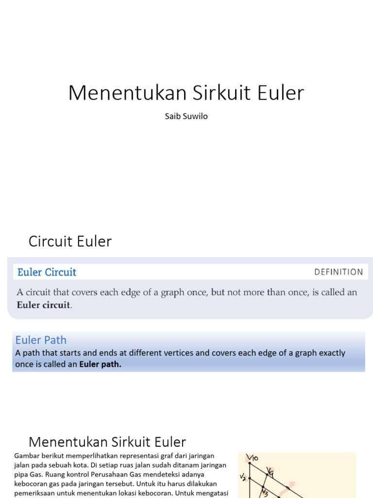 Panduan Menentukan Sirkuit Euler | PDF