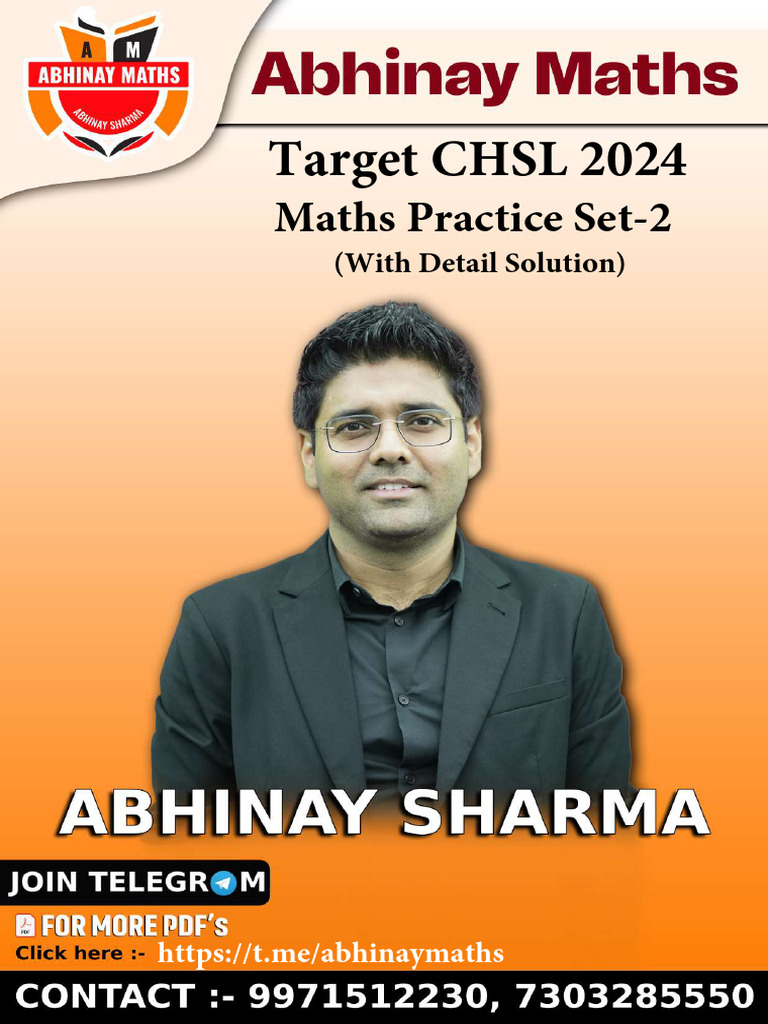Target CHSL 2024 (Maths) Set - 2 | PDF | Triangle | Elementary Geometry