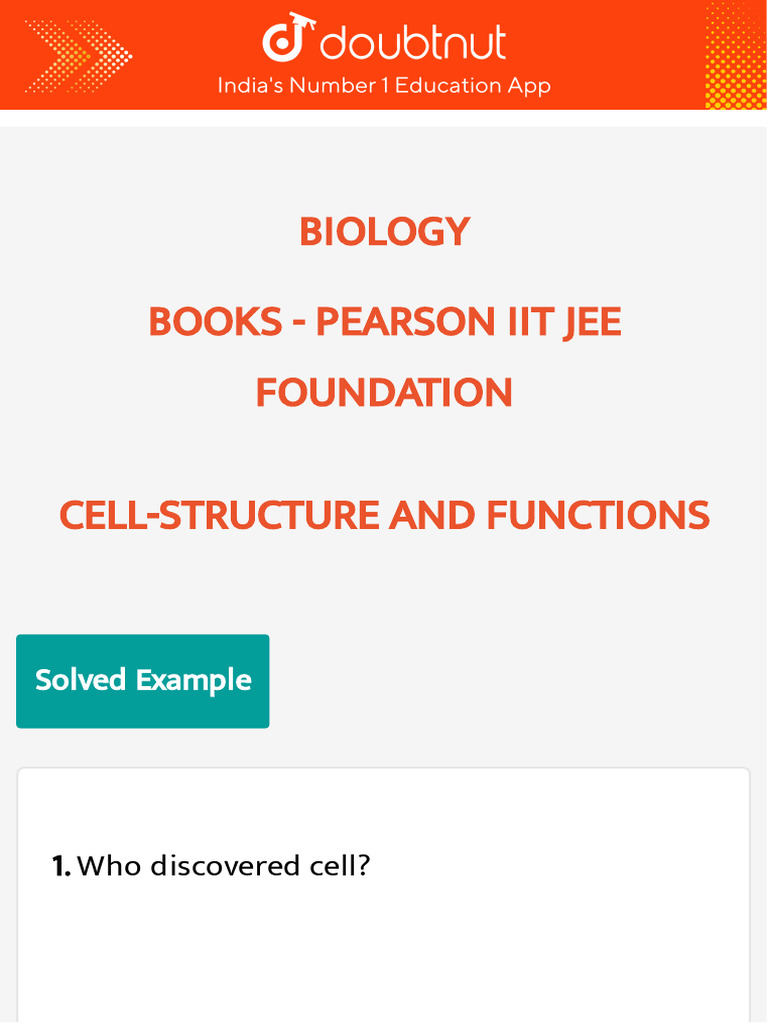 Books Doubtnut Question Bank 240511 110134 | PDF | Cell (Biology ...