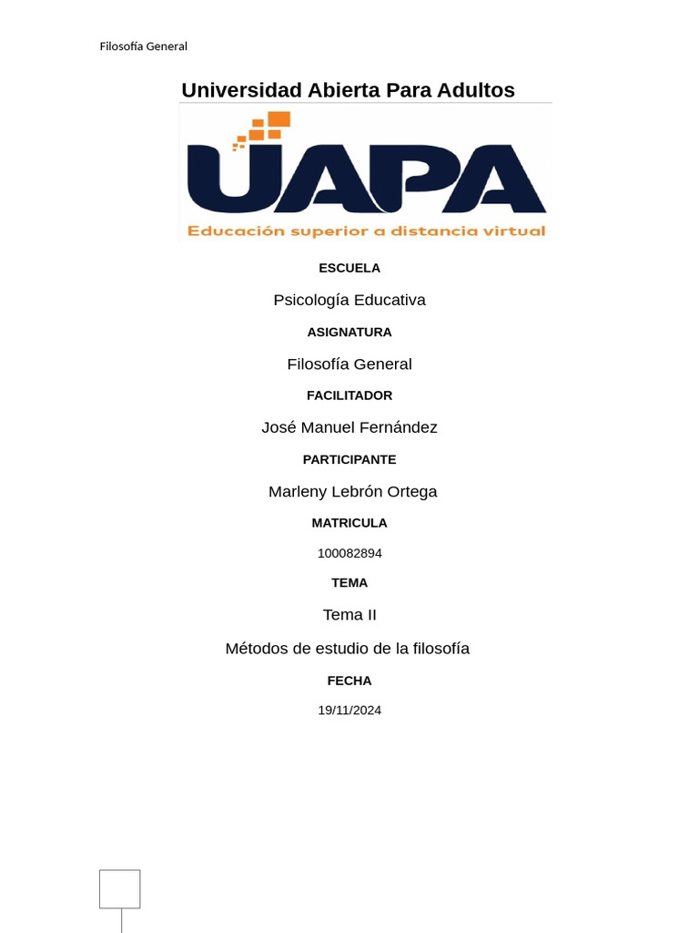 Universidad Abierta para Adultos | PDF | Método científico | Hermenéutica