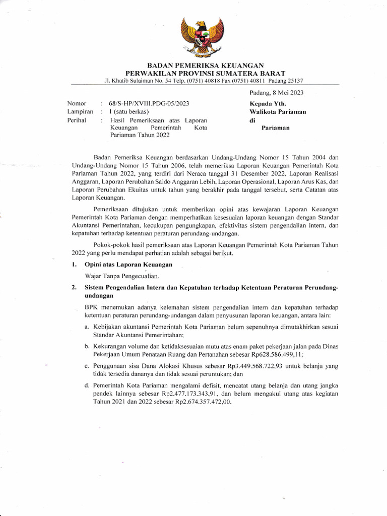 Data Dukung (WTP 2022) | PDF