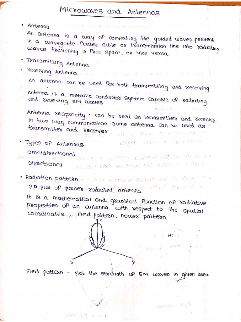 Antenna Notes Pdf