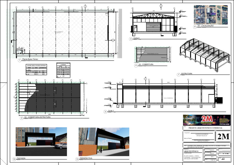 Projeto Comercial Galpão Aldenei Mandrick A1 | PDF