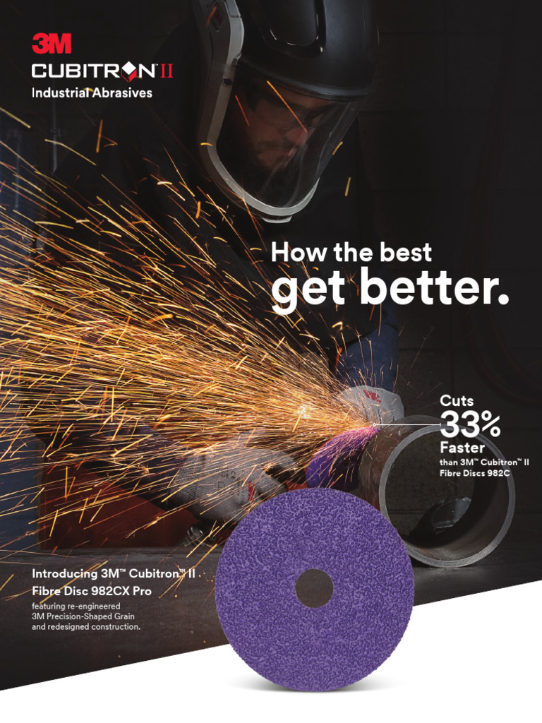 3M Cubitron II 982CX Pro Disc Brochure LR USAC 61 5005 0010 5 | PDF | Abrasive | Grinding ...