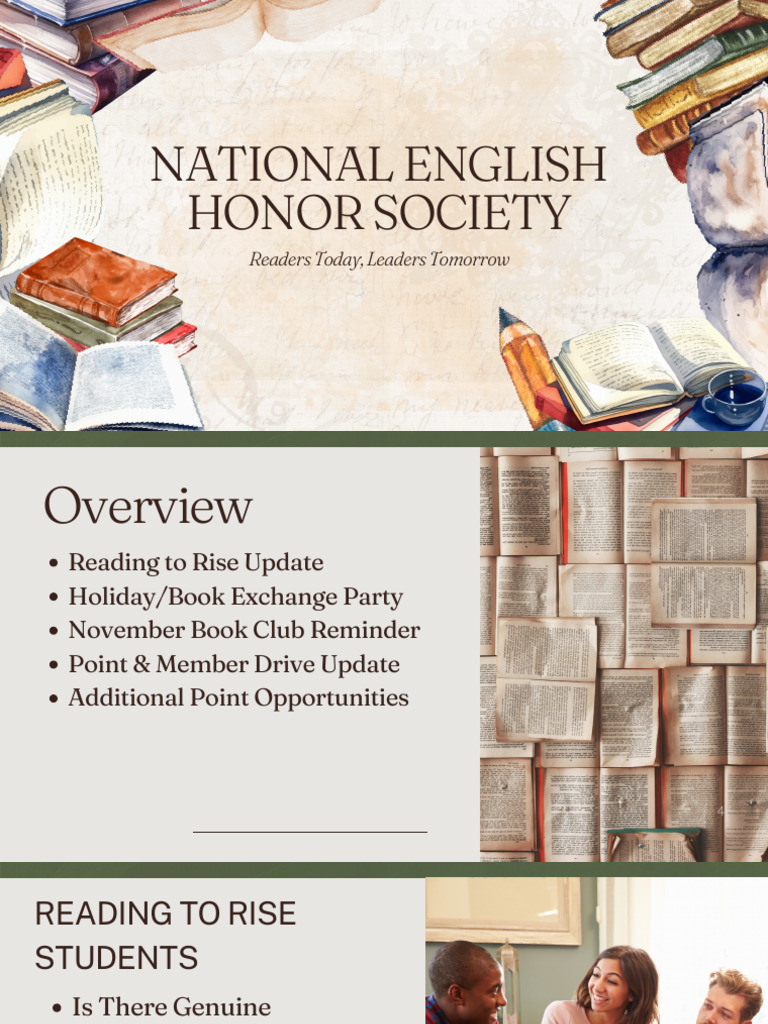 National English Honor Society Slideshow | PDF