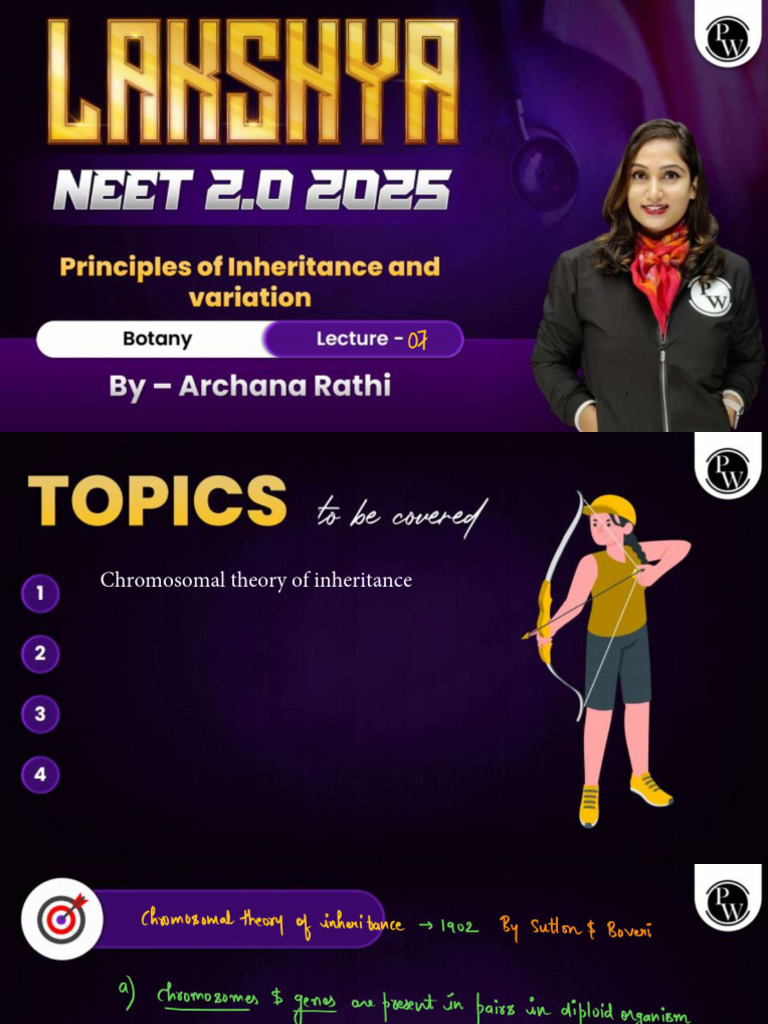 Principle of Inheritance and Variation | PDF