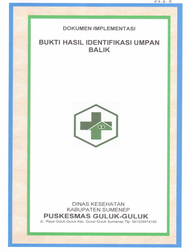 Bukti Hasil Analisa Dan RTL Umpan Balik | PDF