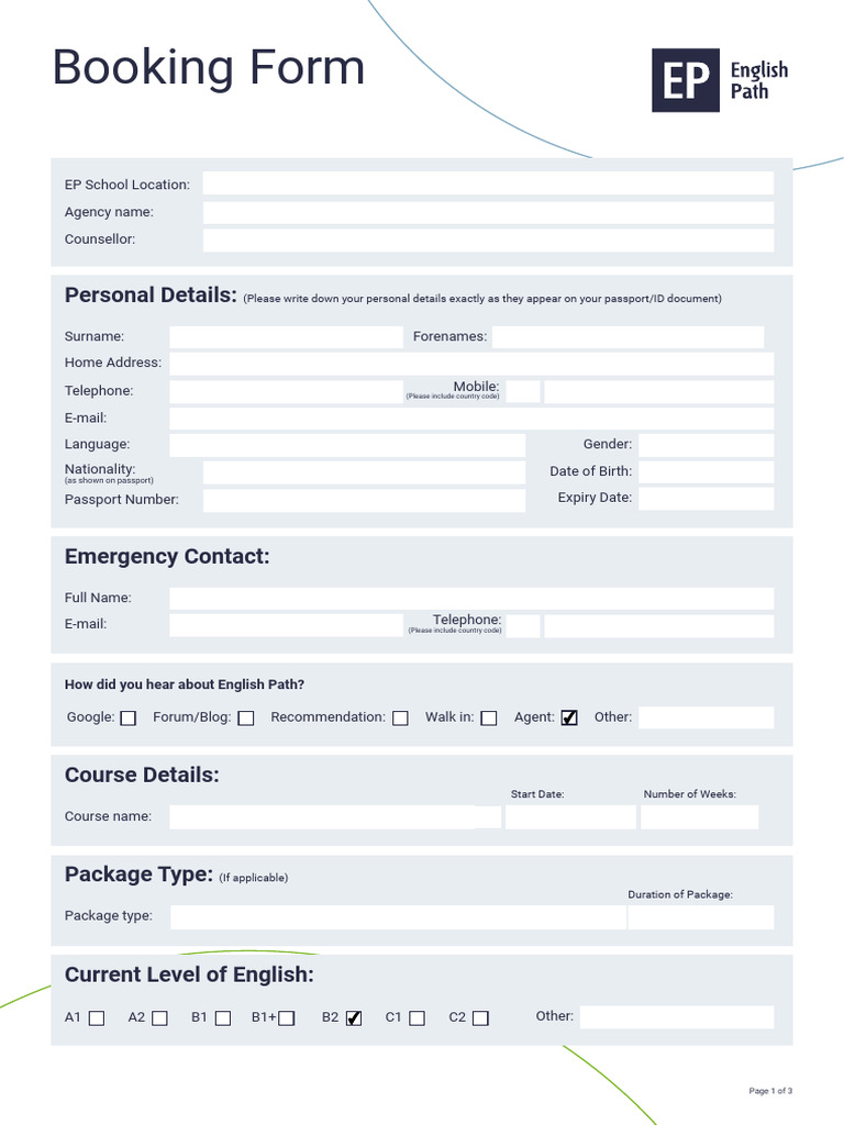 EP - Adult Enrollment Form T&C Español 2024 | PDF | Servicios públicos ...
