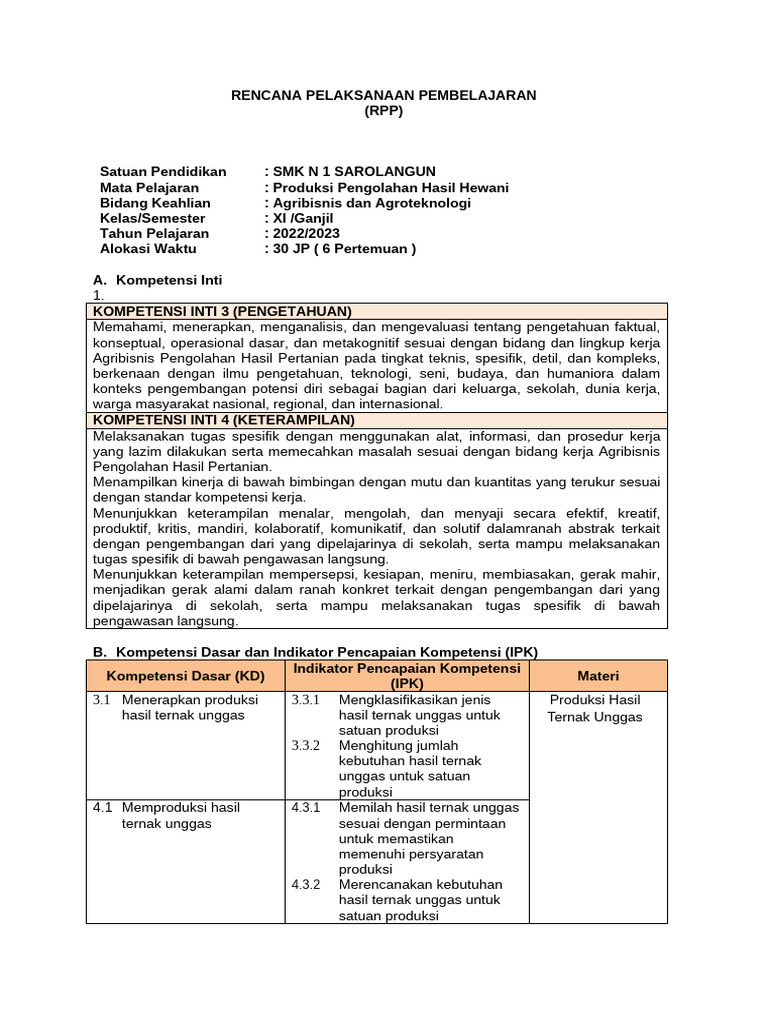 RPP 3.3 Aphp | PDF | Karier & Perkembangan | Seni