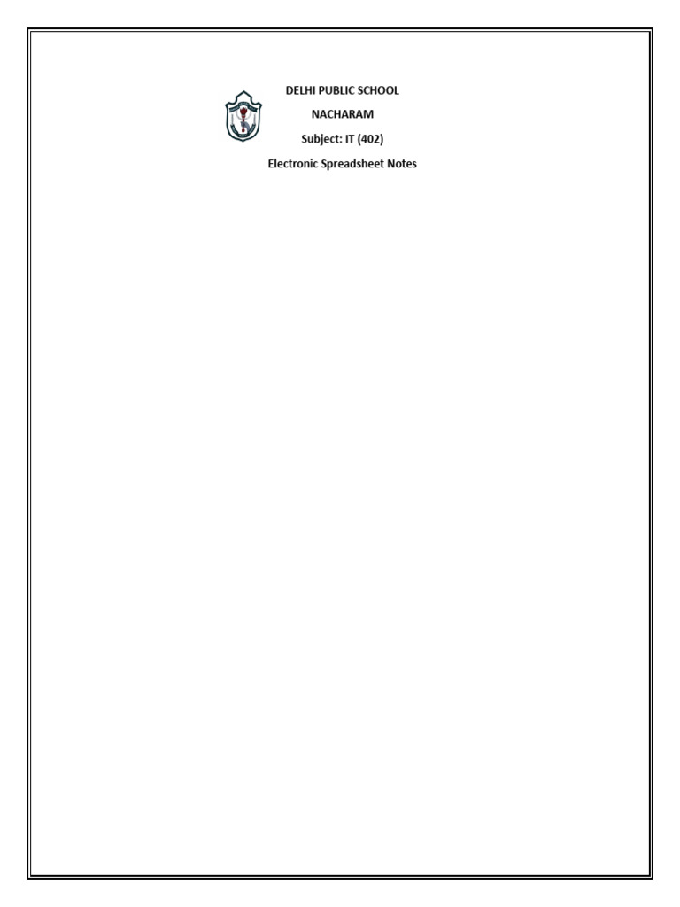 electronic spreadsheet | PDF | Spreadsheet | Macro (Computer Science) electronic spreadsheet | PDF | Spreadsheet | Macro (Computer Science)