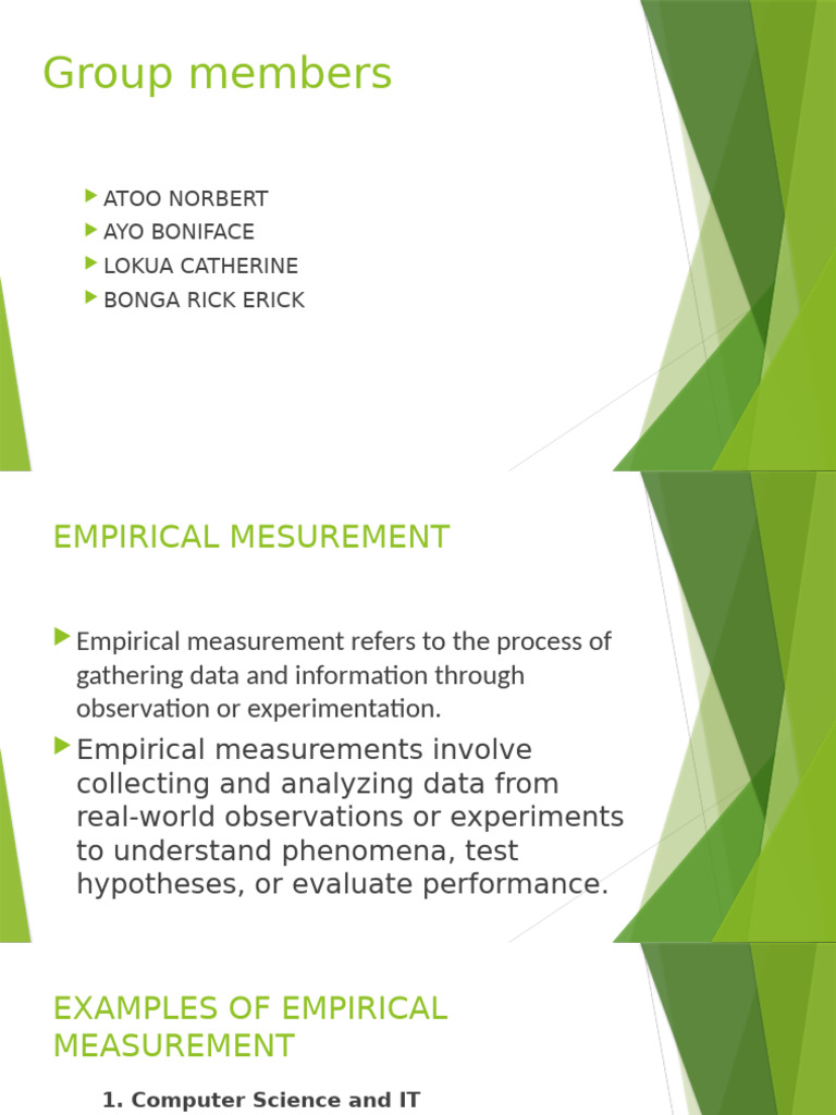 Empirical Measurements | PDF | Program Optimization | Experiment