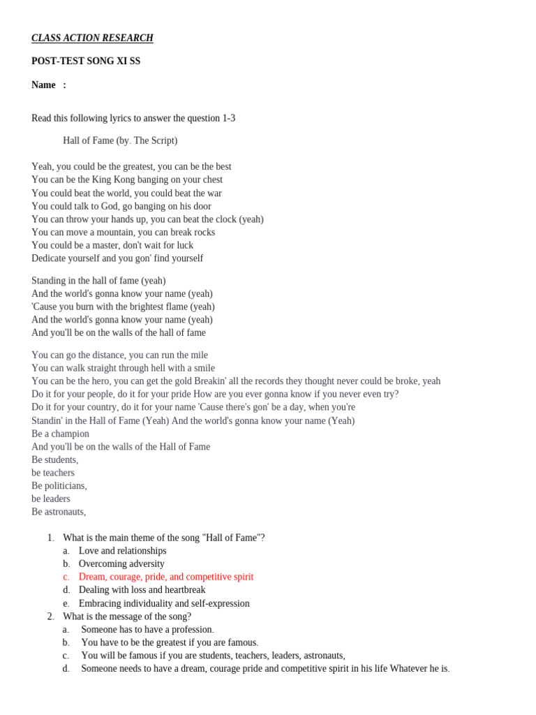 Analyzing Song Lyrics: Themes & Figures | PDF | Metaphor | Song Structure