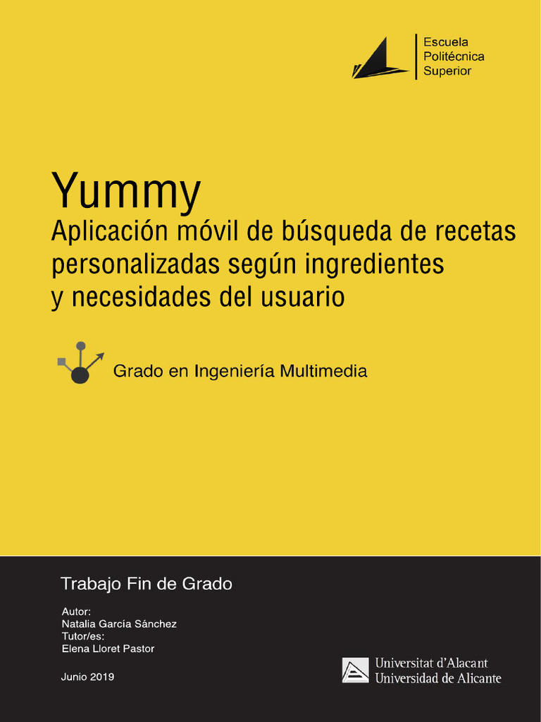 App Yummy: Recetas Personalizadas por Ingredientes | PDF | Usabilidad ...