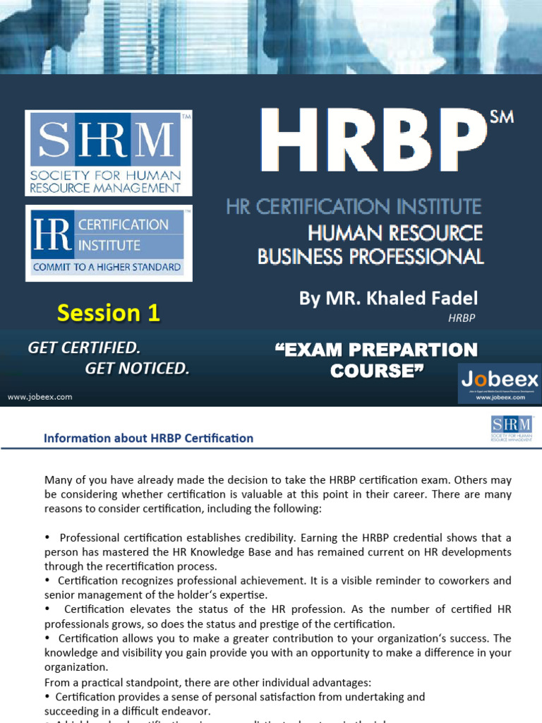 GHHR - HRBP Certificate Preparation Course | PDF | Human Resource ...