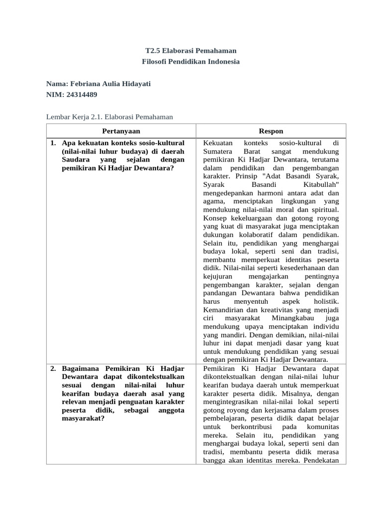 T2.5 Elaborasi Pemahaman | PDF