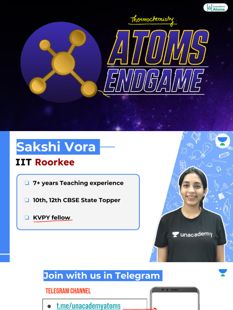 Thermochemitsry - Atoms ENDGAME by Sakshi Maa'm | PDF | Chemical Physics | Materials Science