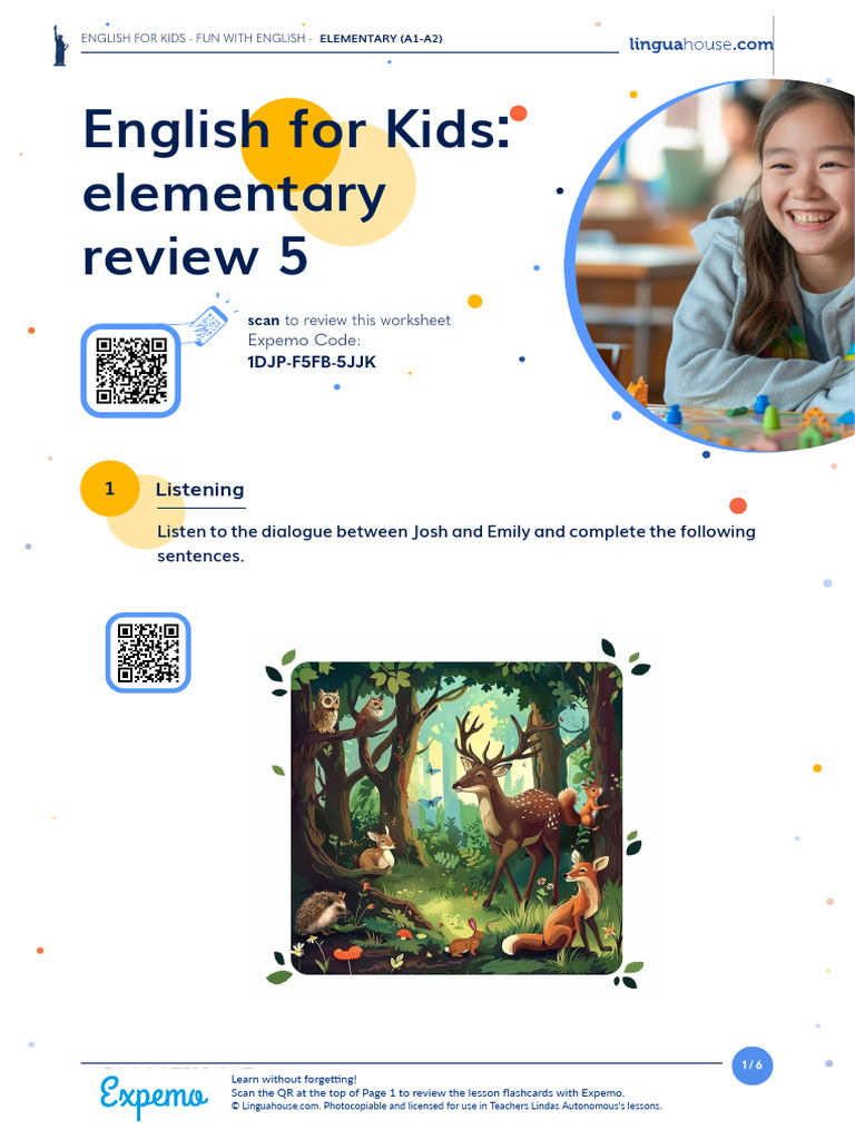 English For Kids Elementary Review 5 American English Student | PDF | Learning