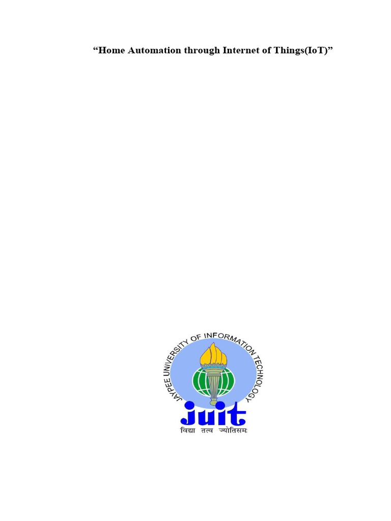 Home Automation Through Internet of Things IoT | PDF | Internet Of Things | Raspberry Pi