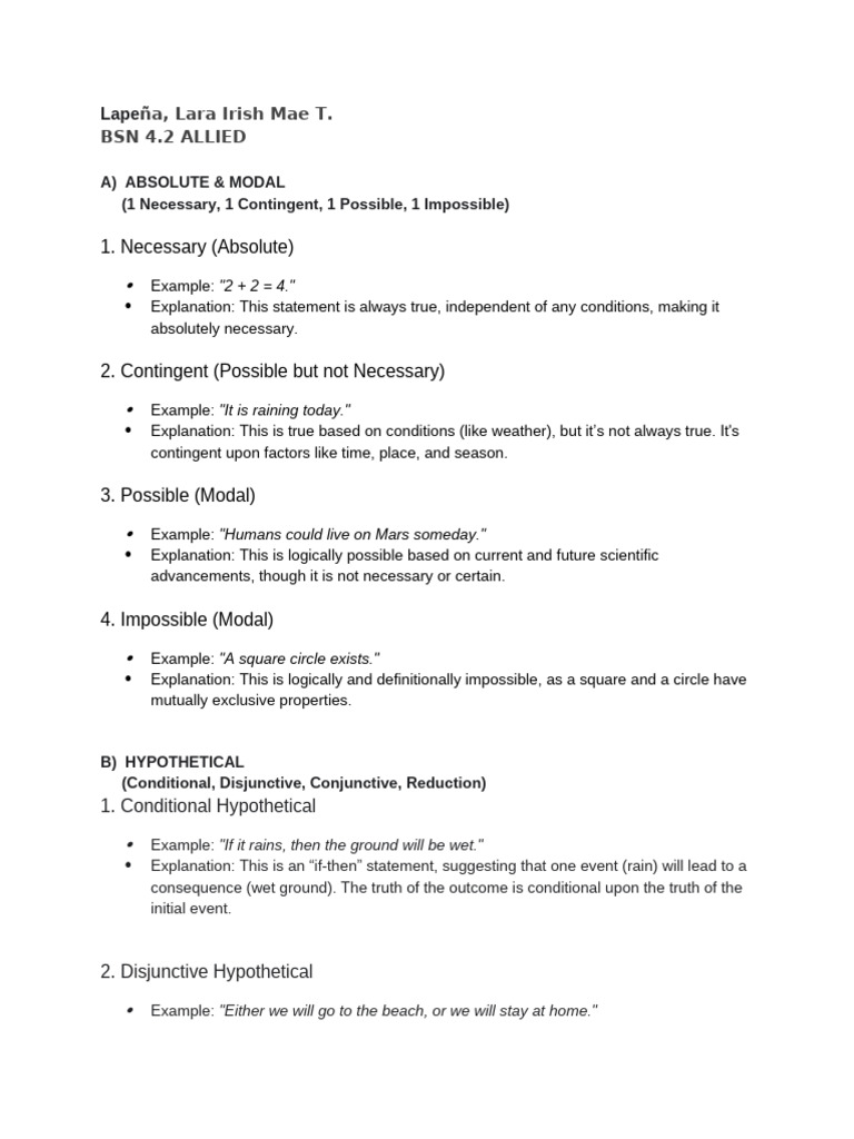 Midterm Quiz | PDF | Logic | Mathematical Logic Midterm Quiz | PDF | Logic | Mathematical Logic