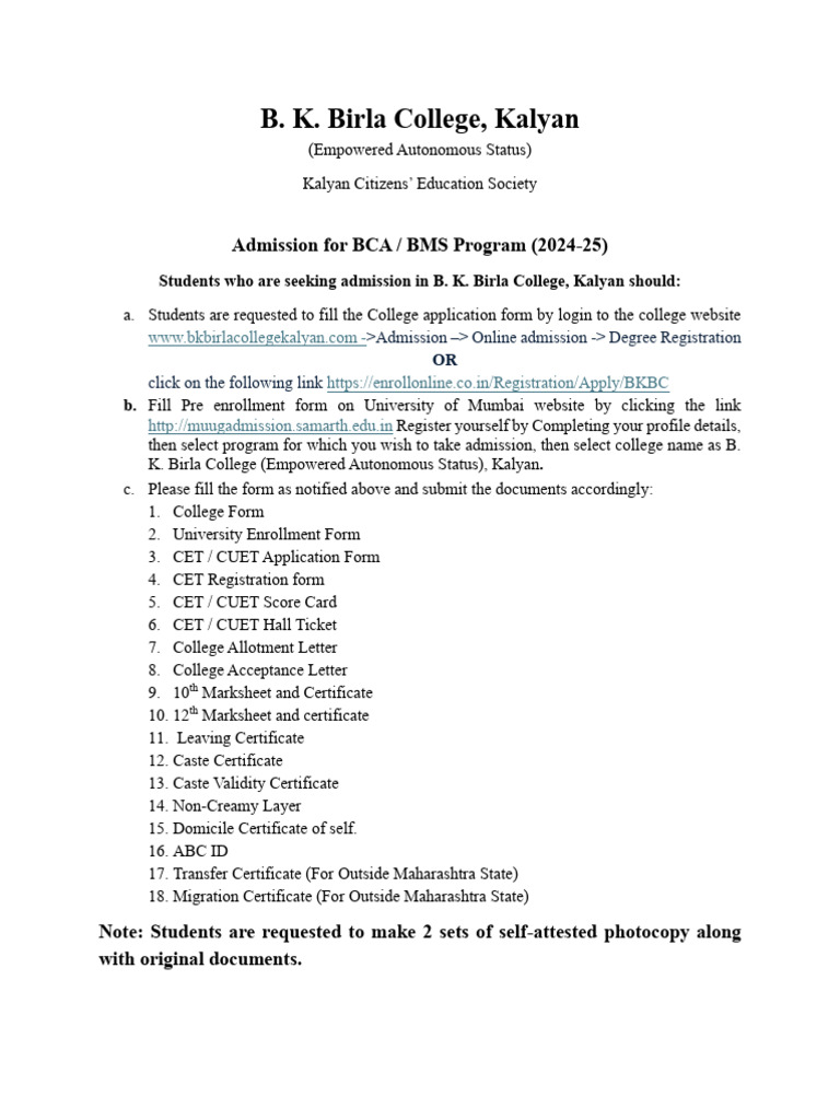 Bca Notice 2024 - Cap II | PDF